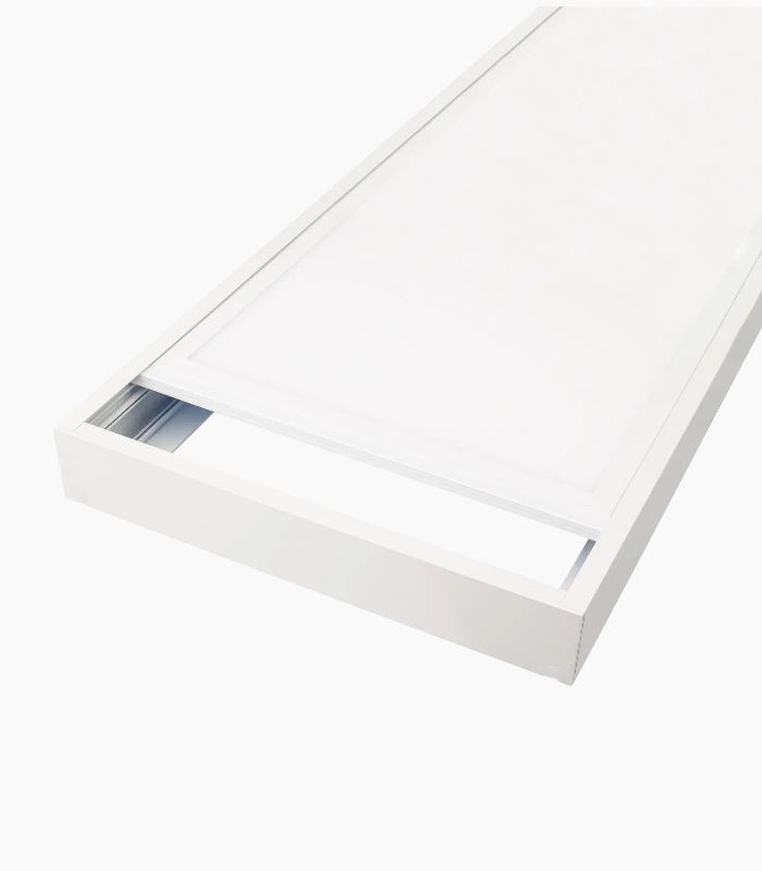 Marco Superficie Panel LED 120x30 Blanco - AtrapatuLED