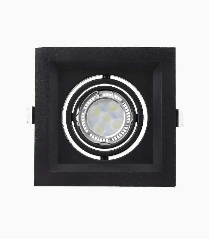 Mini Cardan GU10 Simple Negro - AtrapatuLED