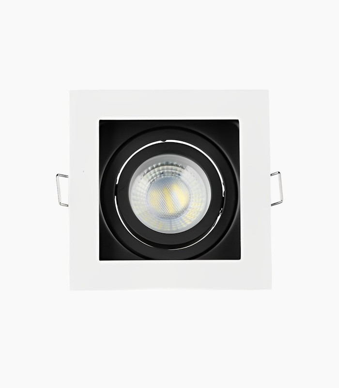 Foco Mini Cardan Simple Blanco GU10 - AtrapatuLED