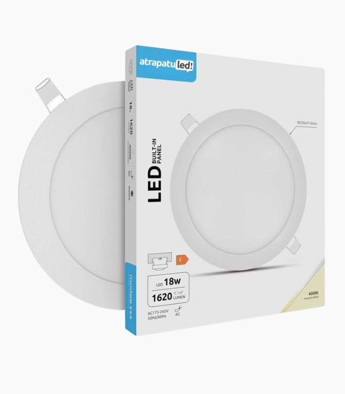 Downlight LED 18w Redondo Blanco - AtrapatuLED